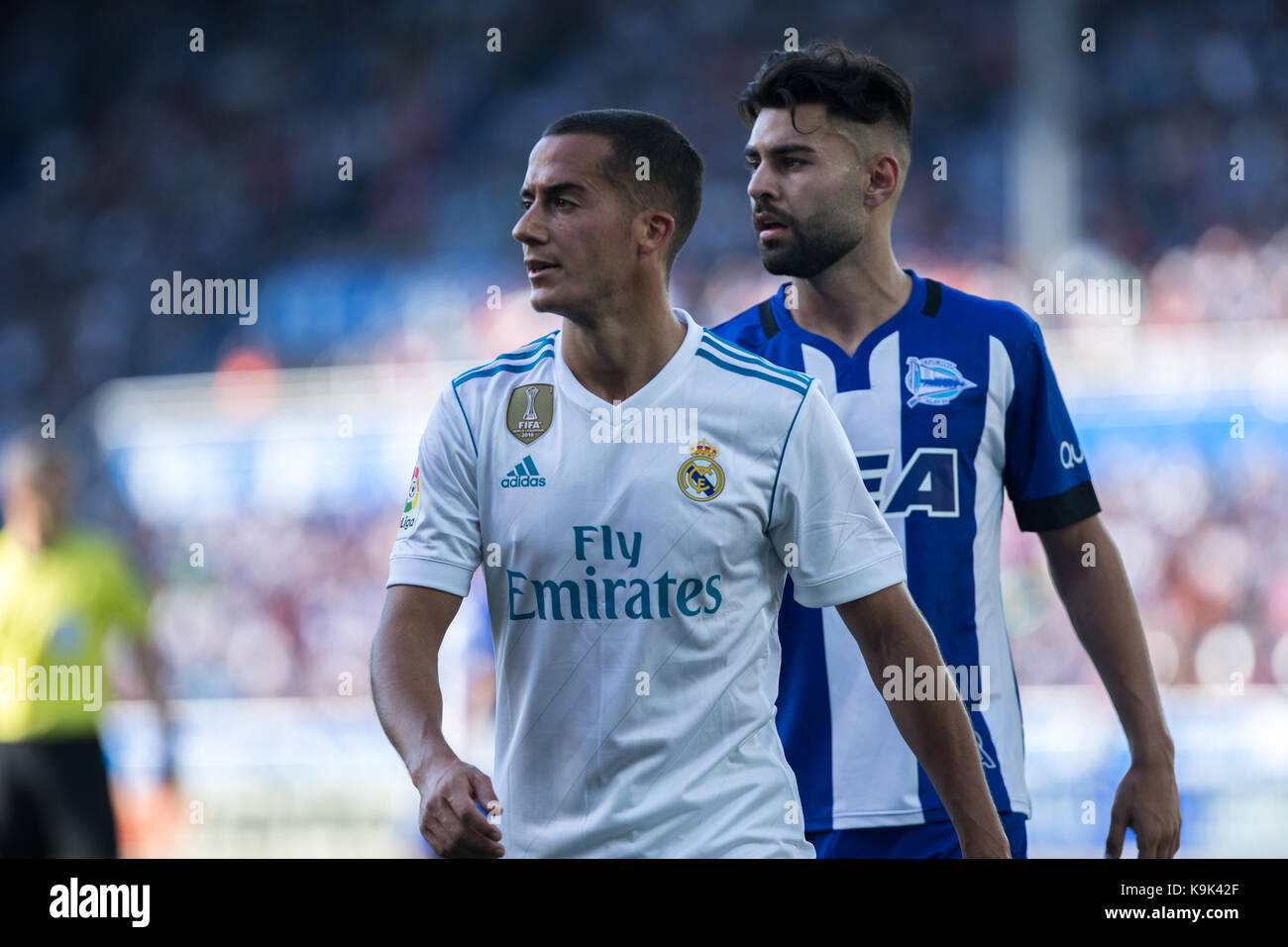 Lucas Vazquez during the Spanish La Liga soccer match between Real ...