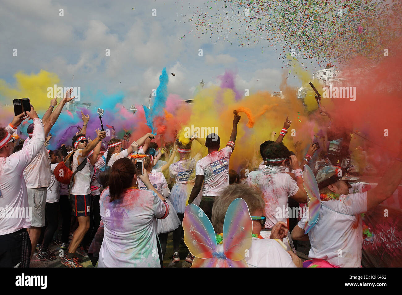 Brighton Color Run Party, Madeira Drive, Brighton, UK The Color Run ...