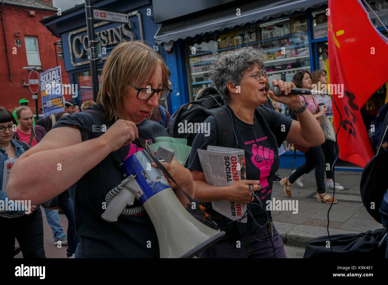 Harringay, London, England, UK. 23rd September 2017. Hundreds and march ...