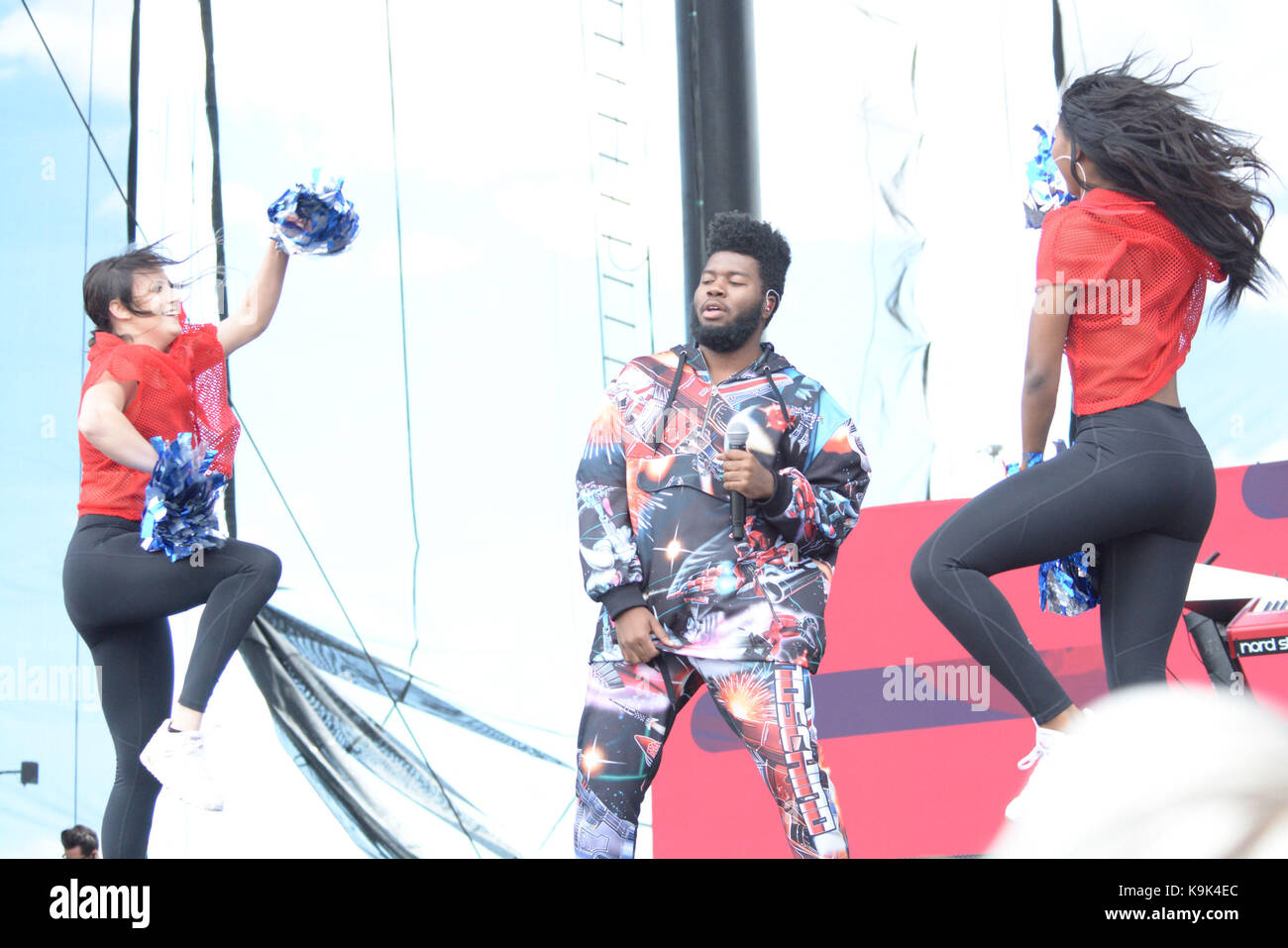 Las Vegas, Nevada, USA. 23rd Sep, 2017. Singer Khalid performs during ...