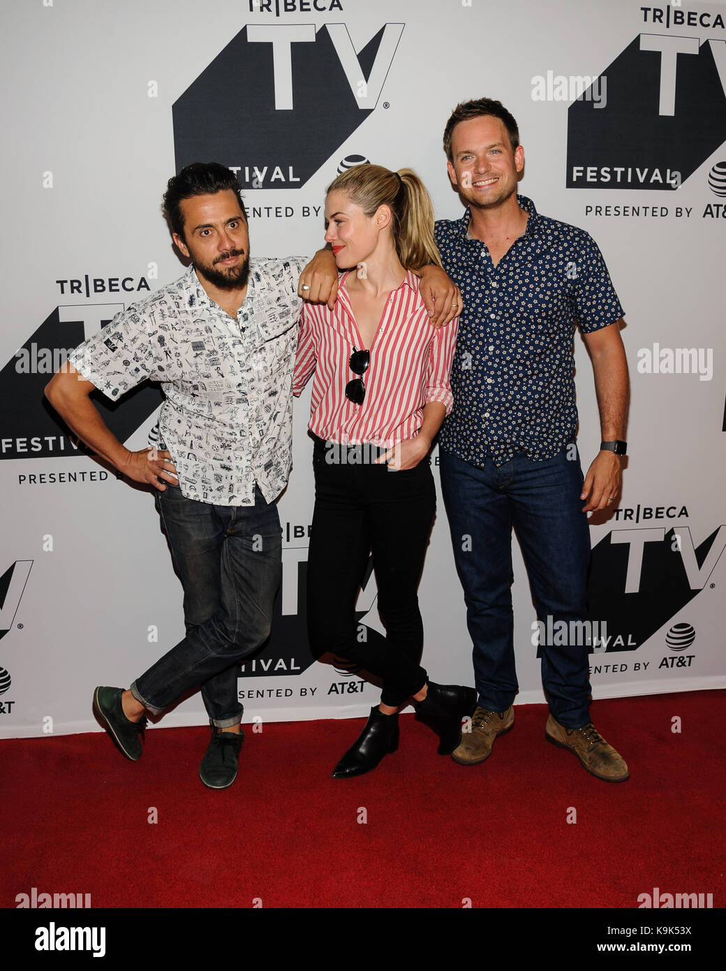 New York, NY, USA. 23rd Sep, 2017. Mike Piscitelli, (l to r) Rachael ...