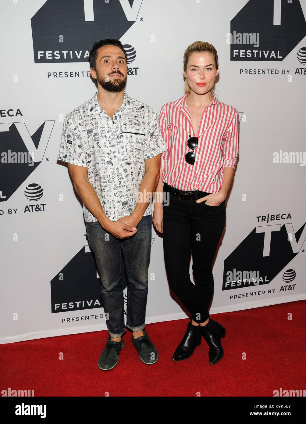 New York, NY, USA. 23rd Sep, 2017. Mike Piscitelli, left, and Rachael ...