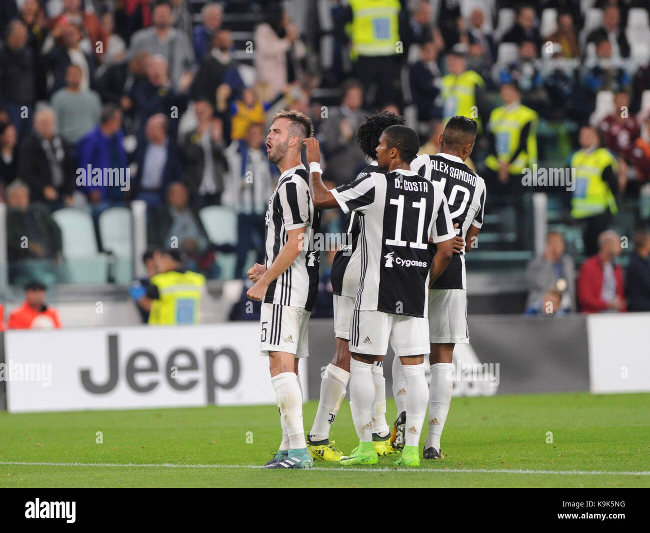September 23, 2017 in Turin - Allianz Stadium Soccer match Juventus F.C ...