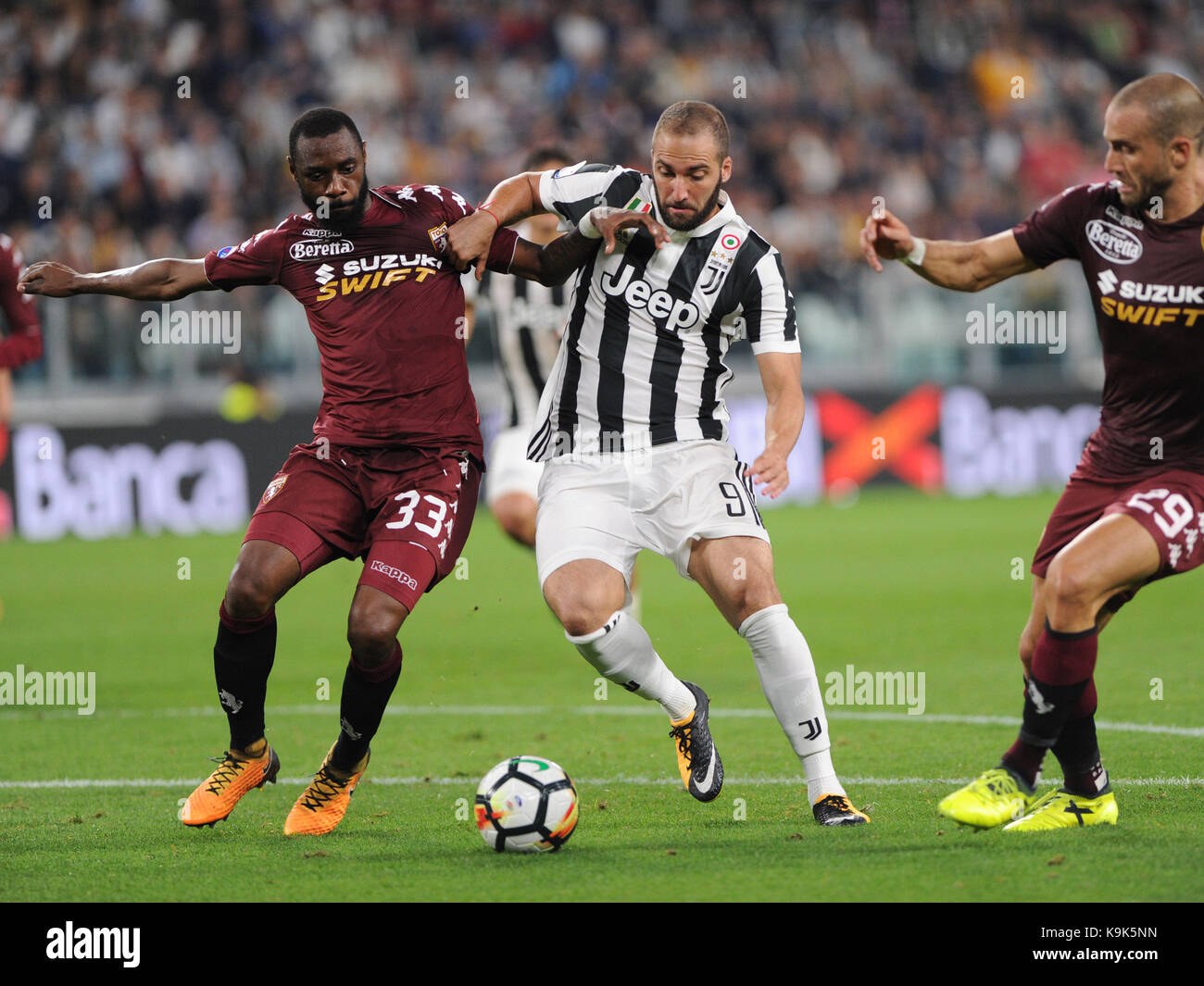 September 23, 2017 in Turin - Allianz Stadium Soccer match Juventus F.C ...
