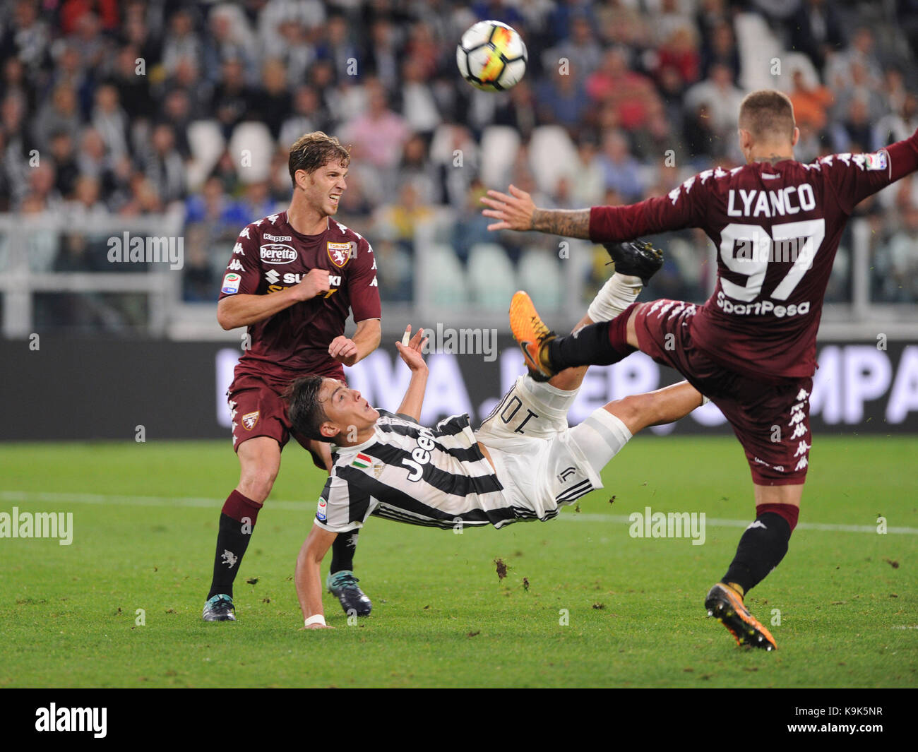 September 23, 2017 in Turin - Allianz Stadium Soccer match Juventus F.C ...