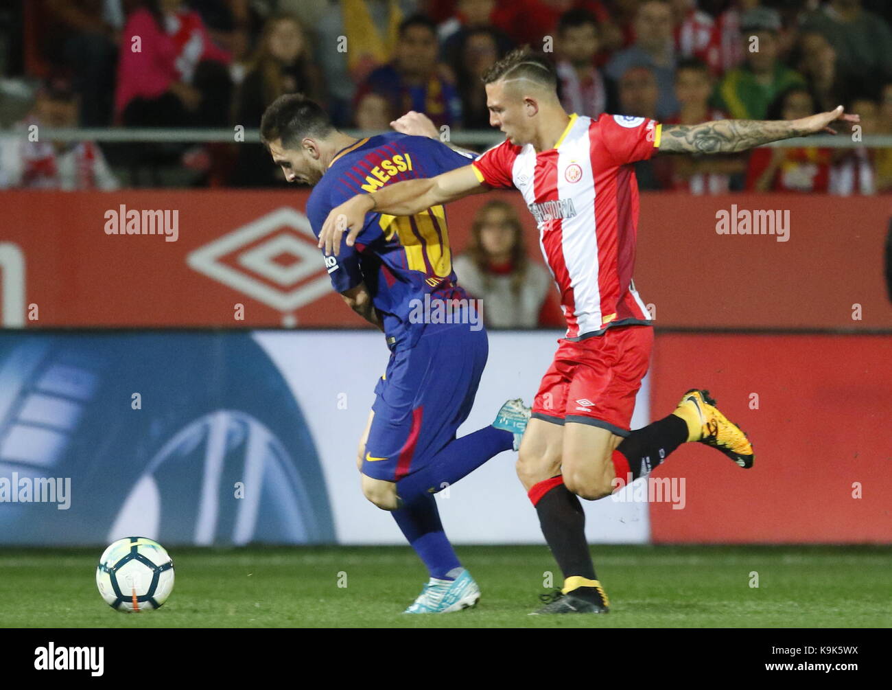 Leo Messi during the Spanish La Liga soccer match between Girona and FC ...