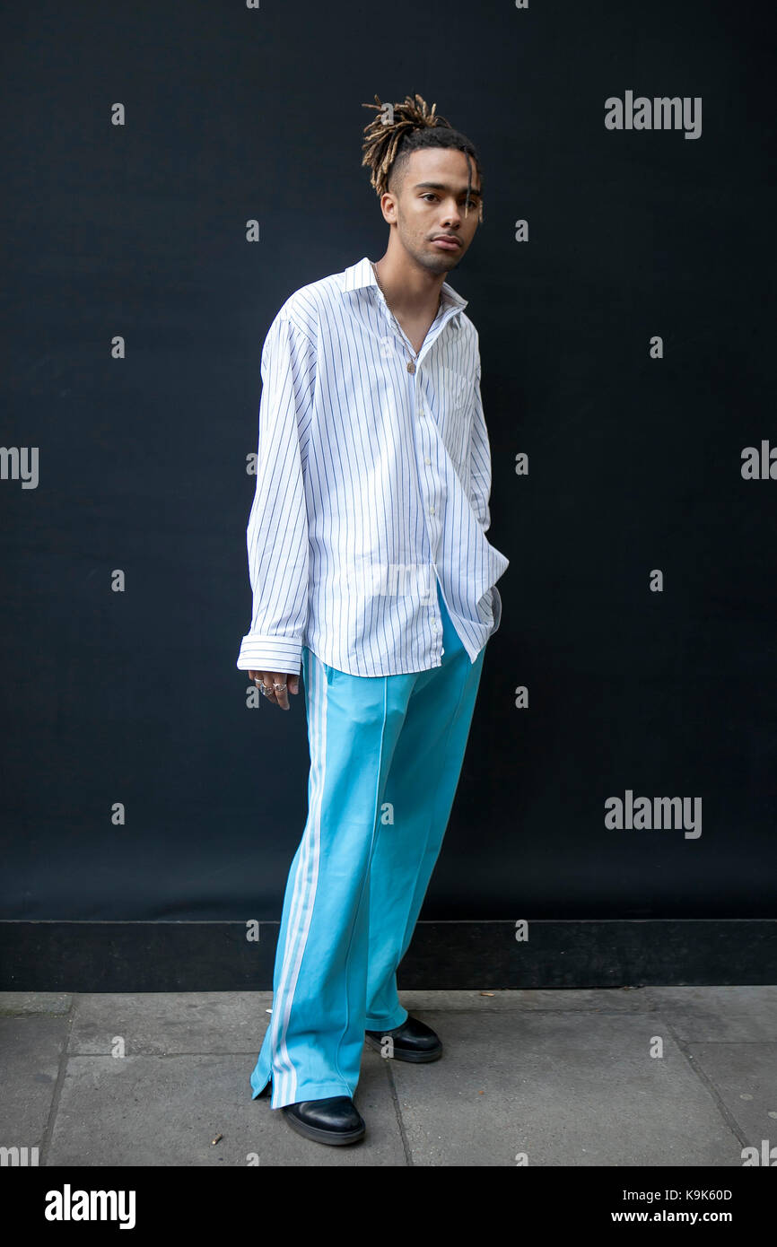 LONDON, ENGLAND - September 15, 2017 Beautiful and stylish A man with ...