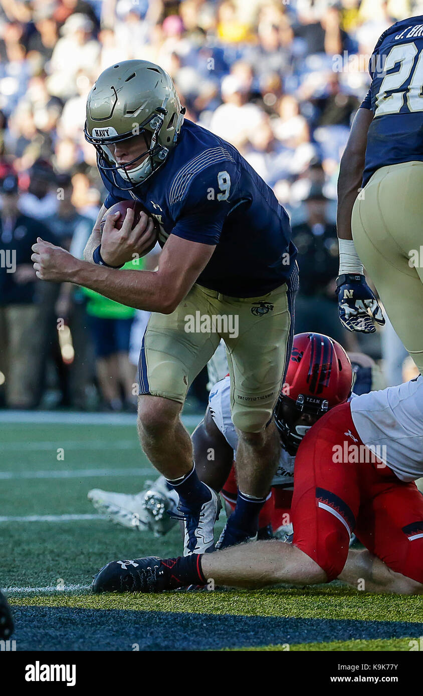 Annapolis, Maryland, USA. 23rd Sep, 2017. United States Naval Academy ...