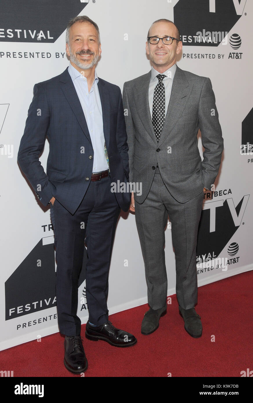 New York, NY, USA. 23rd Sep, 2017. David Kohan and Max Mutchnick from ...