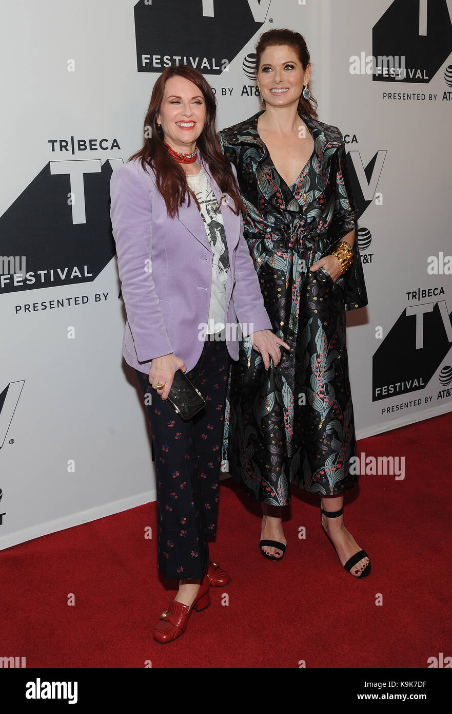 New York, NY, USA. 23rd Sep, 2017. Magan Mullally and Debra Messing ...