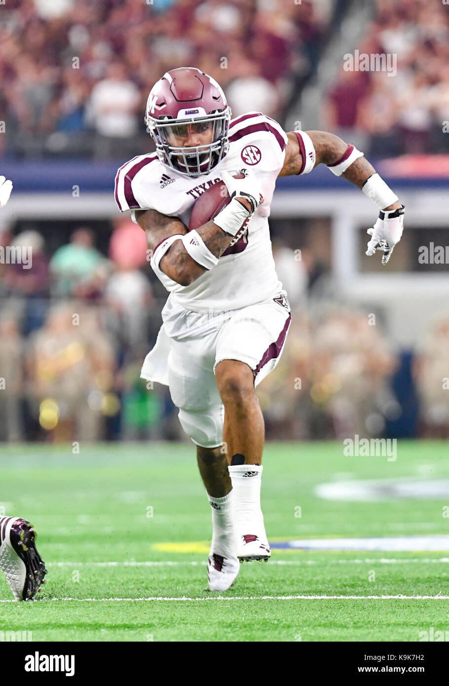 September 23, 2017: Texas A&M Aggies running back Trayveon Williams #5 ...