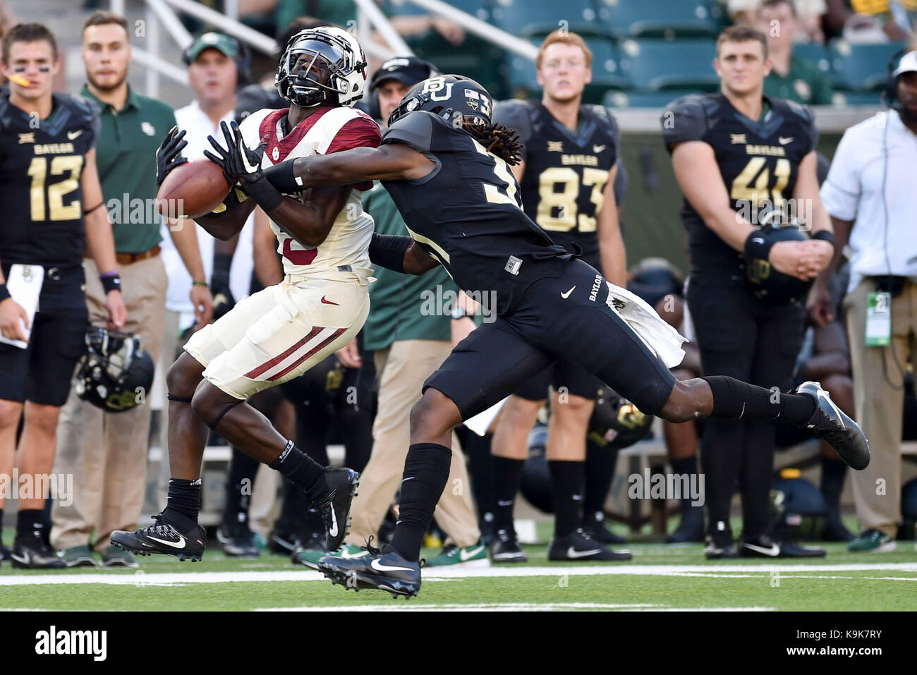 Waco, Texas, USA. 23rd Sep, 2017. Baylor Bears safety Chris Miller (3 ...