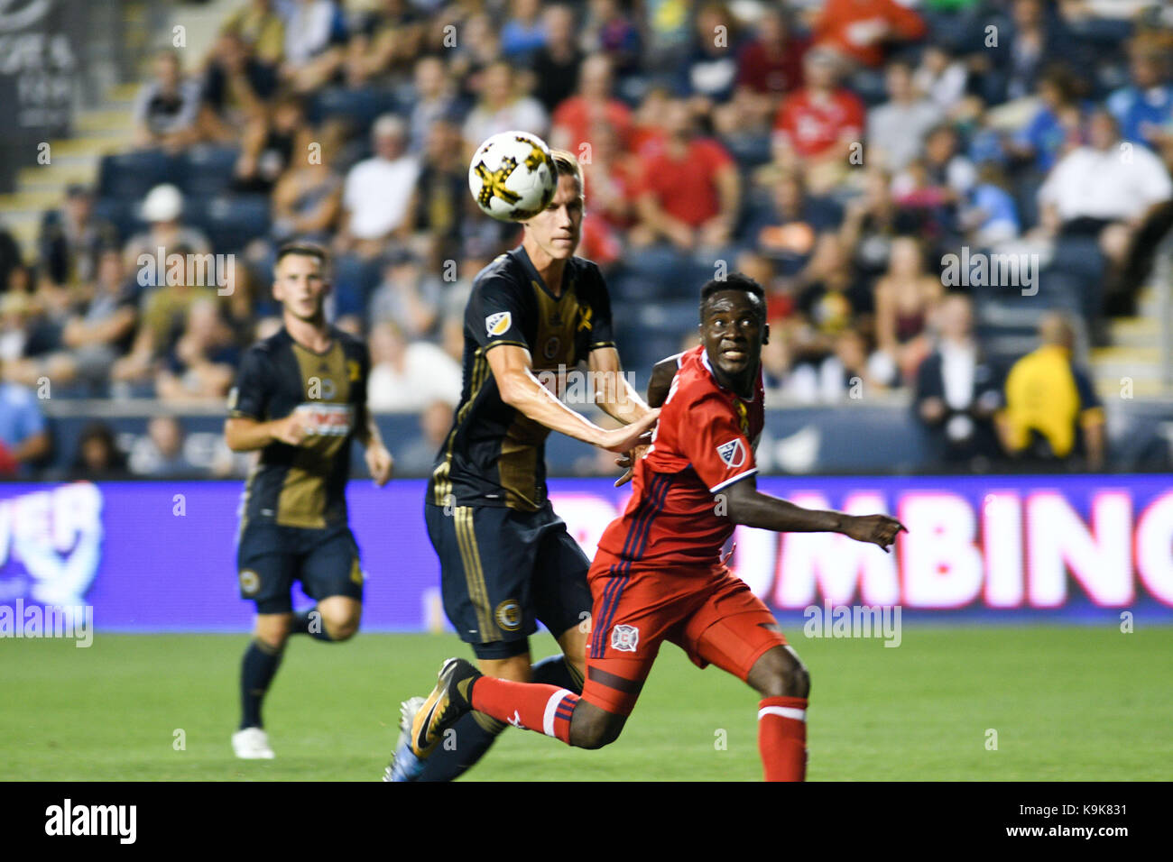 Chester, Pennsylvania, USA. 23rd Sep, 2017. Philadelphia Union's KEN ...