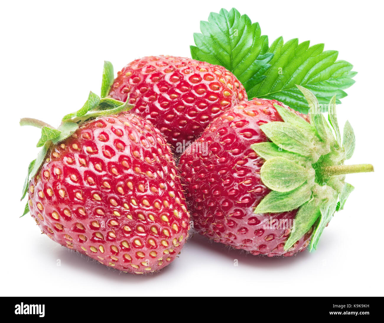 Strawberry on the white background Stock Photo - Alamy