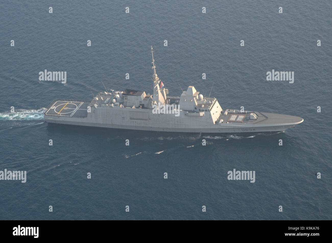The French navy Cassard-class air defense destroyer Jean Bart (D615 ...