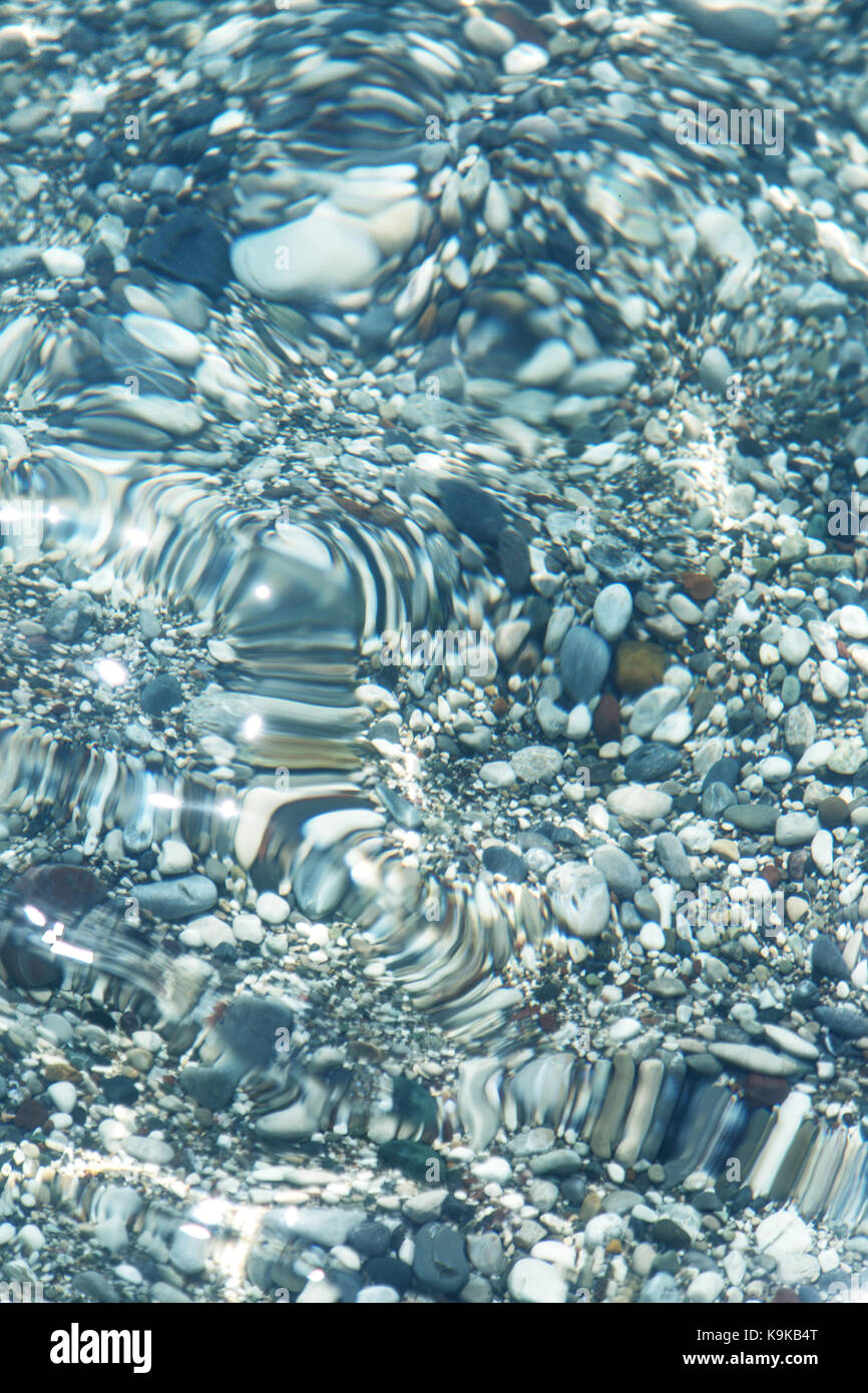 Beautiful sparkling sea water. Sea bottom Stock Photo - Alamy