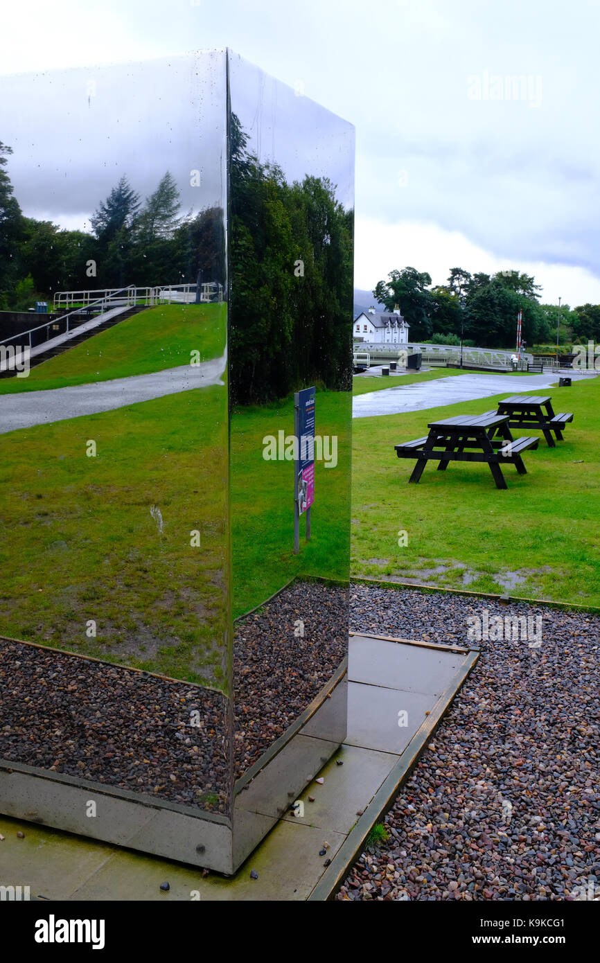 Neptune's Staircase, a staircase lock on the Caledonian Canal at ...