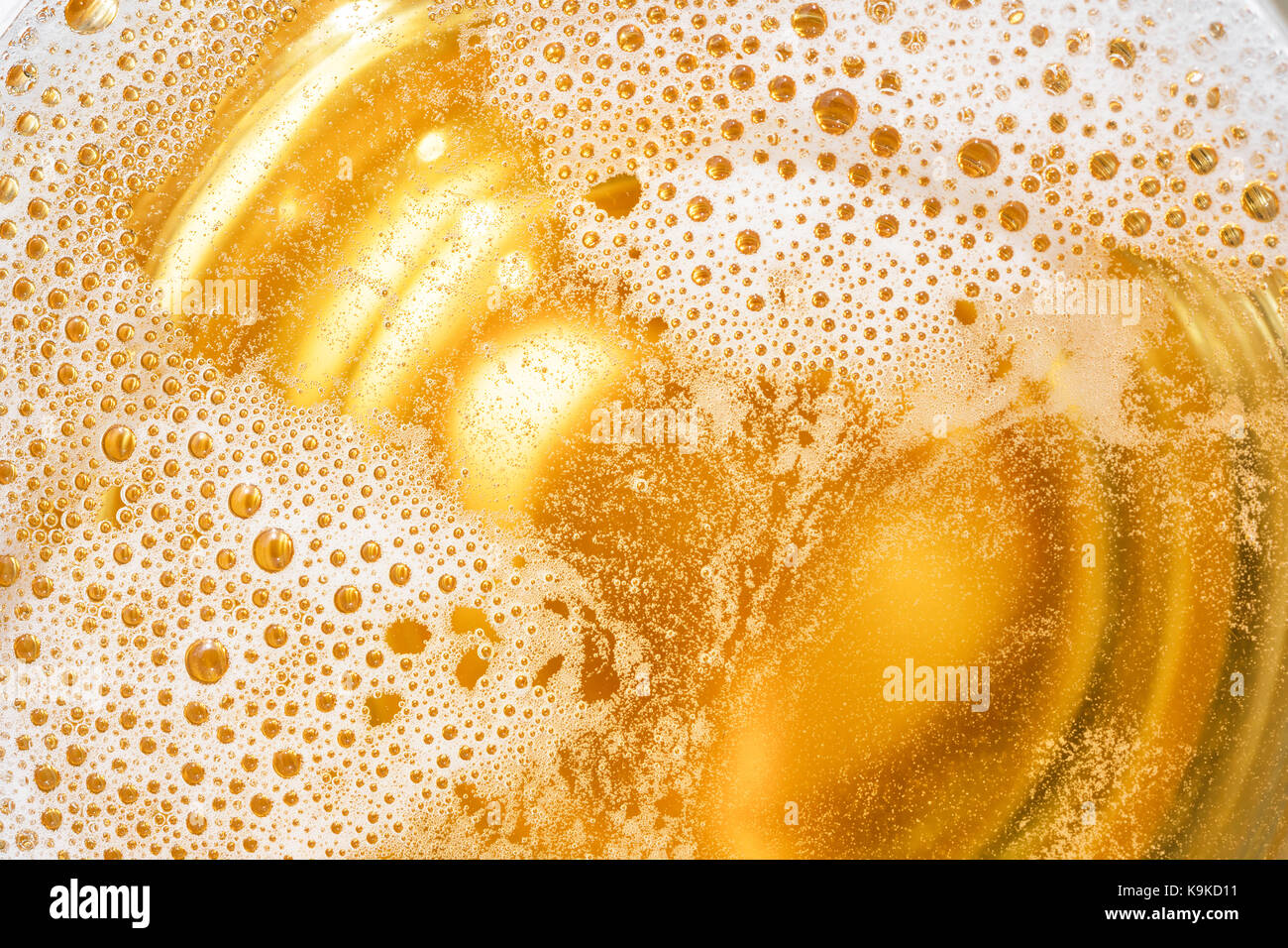 Glass of beer. Top view of lager beer or light beer Stock Photo - Alamy