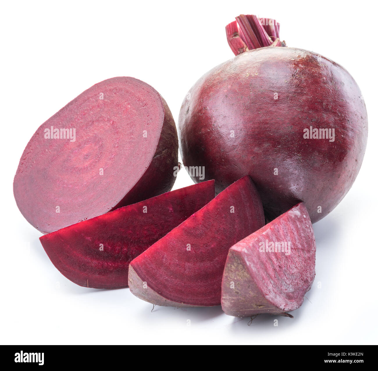 Red beet or beetroot on white background Stock Photo - Alamy