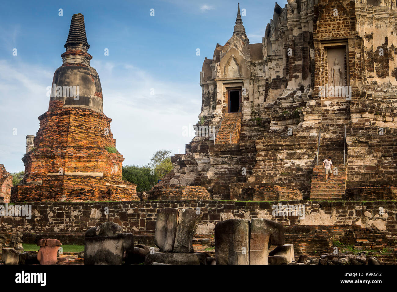 Wat Ratchaburana temple, Ayuthaya, Thailand Stock Photo - Alamy
