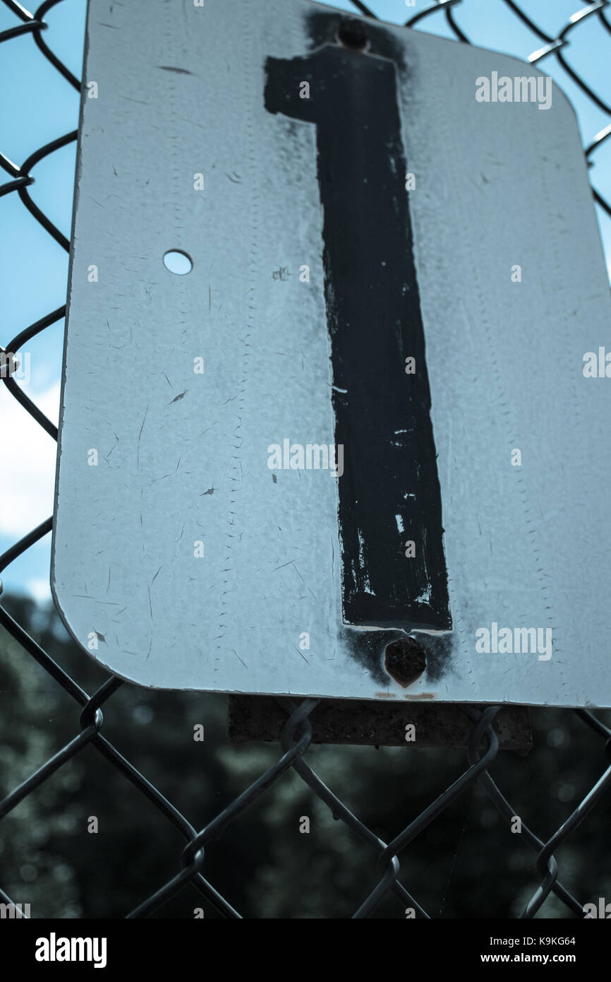 Number on fence hi-res stock photography and images - Alamy
