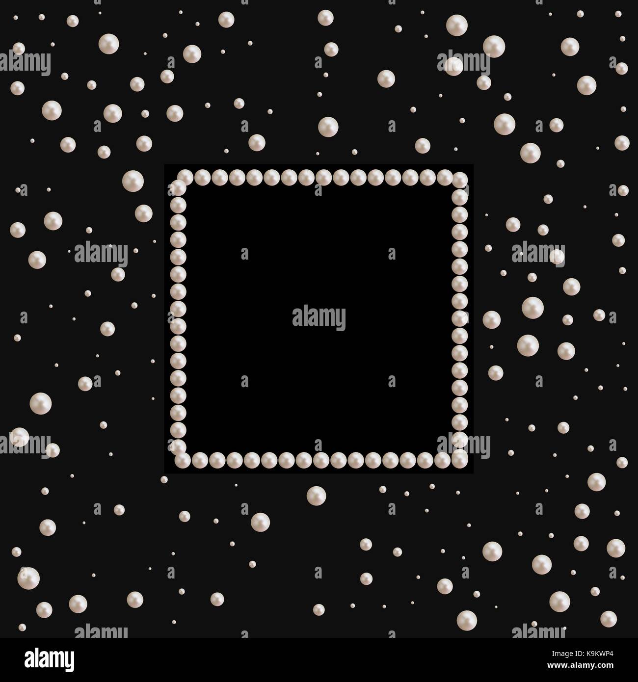 Pearls string Stock Vector Images - Alamy