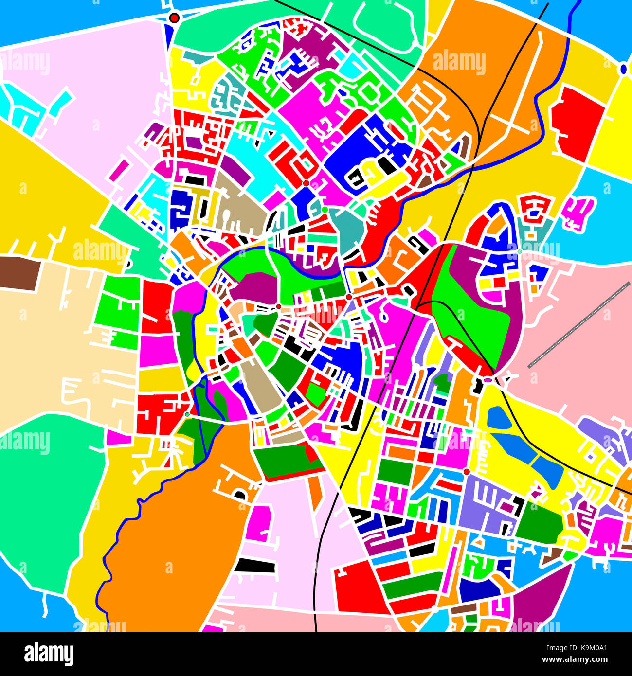 Map of cambridge hi-res stock photography and images - Alamy