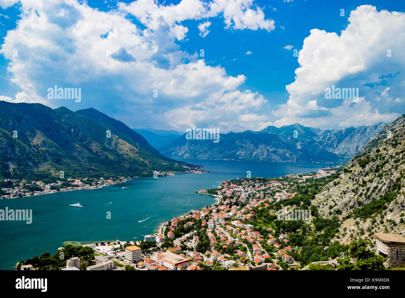 Magnificent view of Kotor Bay Montenegro Stock Photo - Alamy