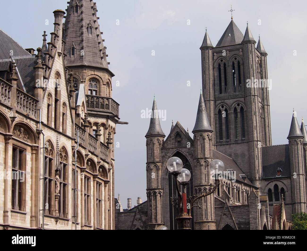 Ghent, Belgium - 26 August 2017: Ghent cathedral and architecture Stock ...