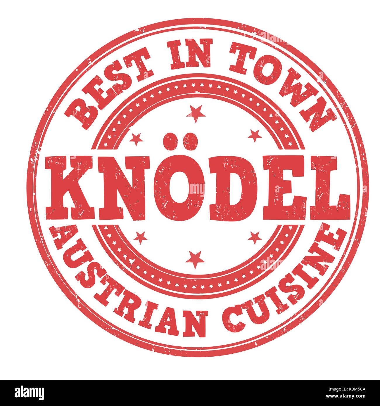 Knodel grunge rubber stamp on white, vector illustration Stock Vector ...