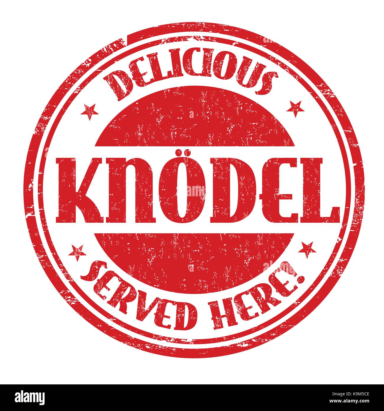 Knodel grunge rubber stamp on white, vector illustration Stock Vector ...