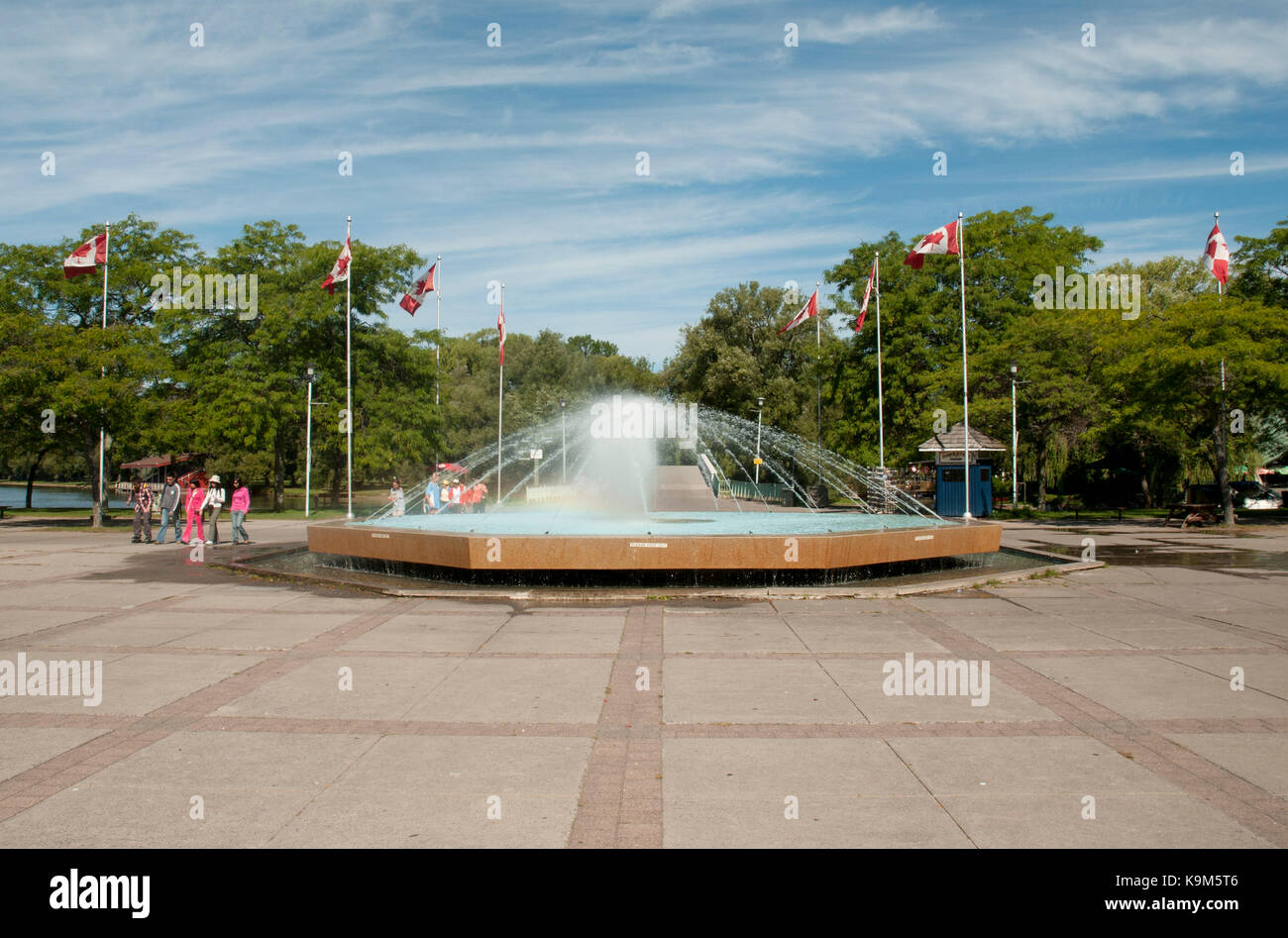 Water fountain, Centre Island Park, Toronto Islands, Canada Stock Photo ...
