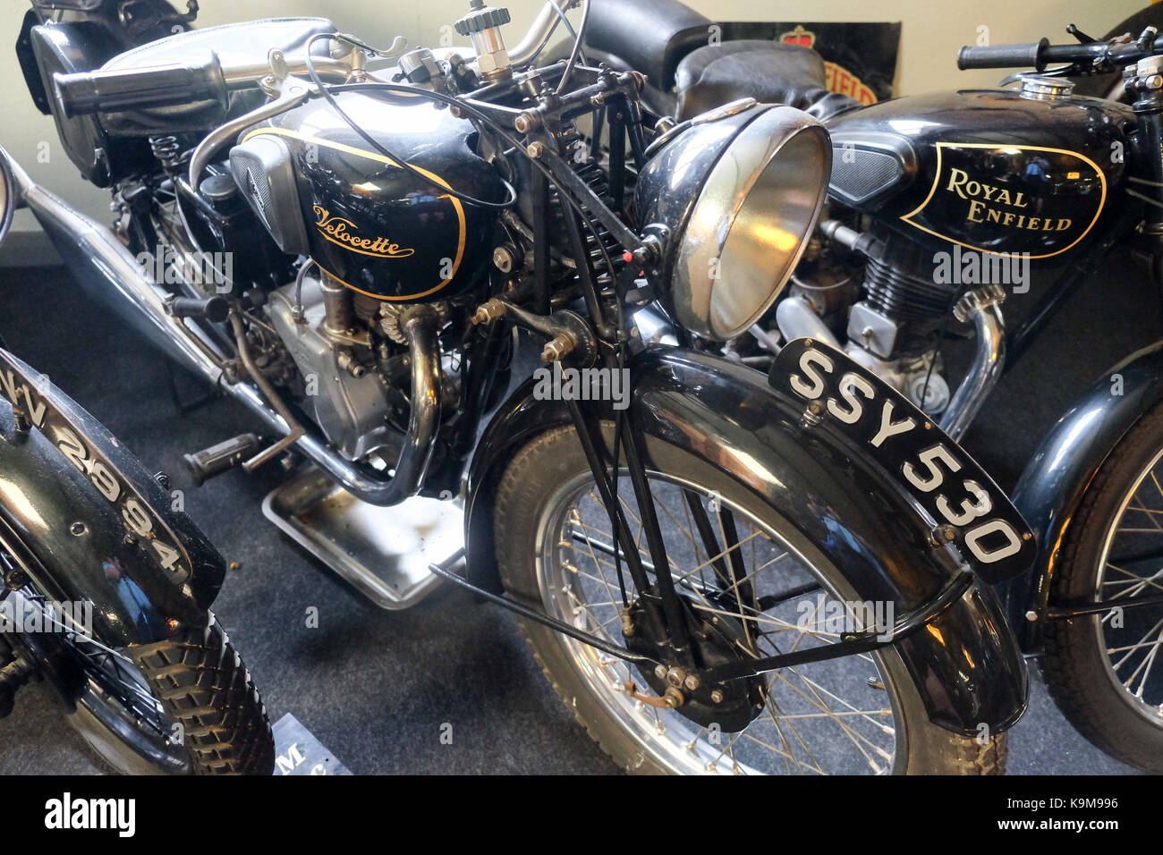 Vintage velocette motorcycle Stock Photo - Alamy