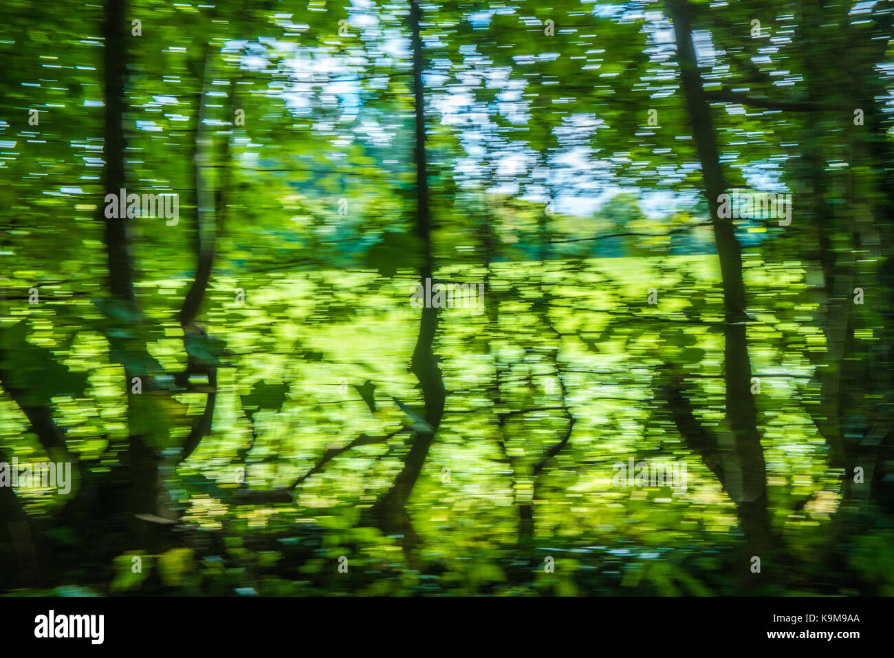 A fast ride through the countryside Stock Photo - Alamy