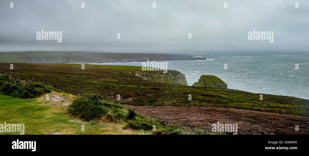 View from location near South Stack Lighthouse Holyhead Wales Stock ...