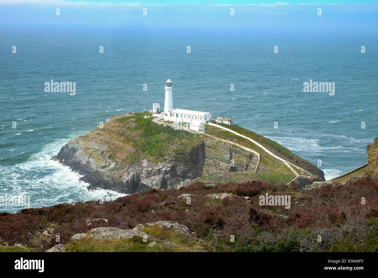 South Stack Lighthouse Holyhead Wales Stock Photo - Alamy