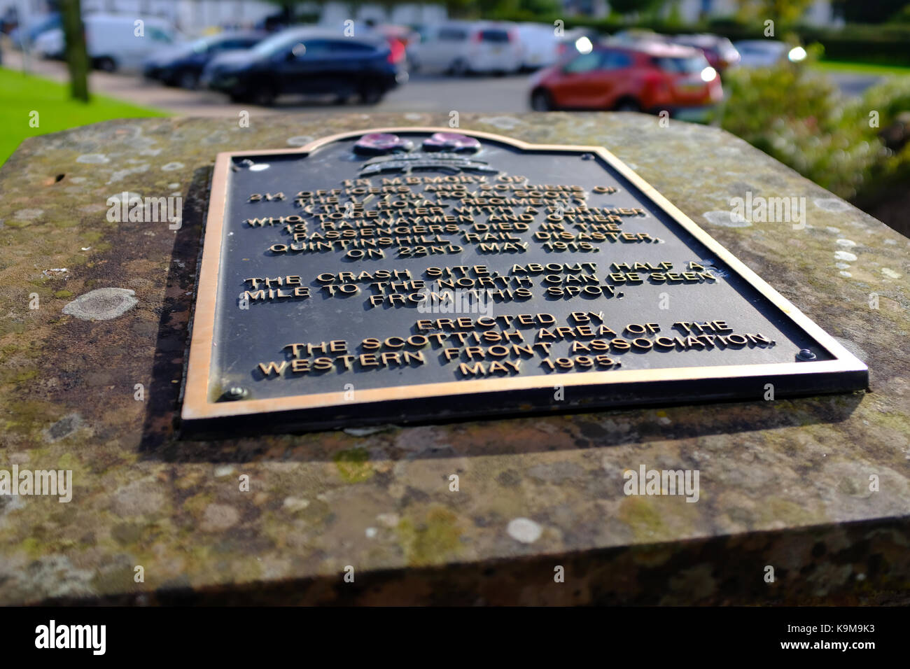 Memorial to the Quintinshill rail disaster 1925 Gretna Green - Scotland ...