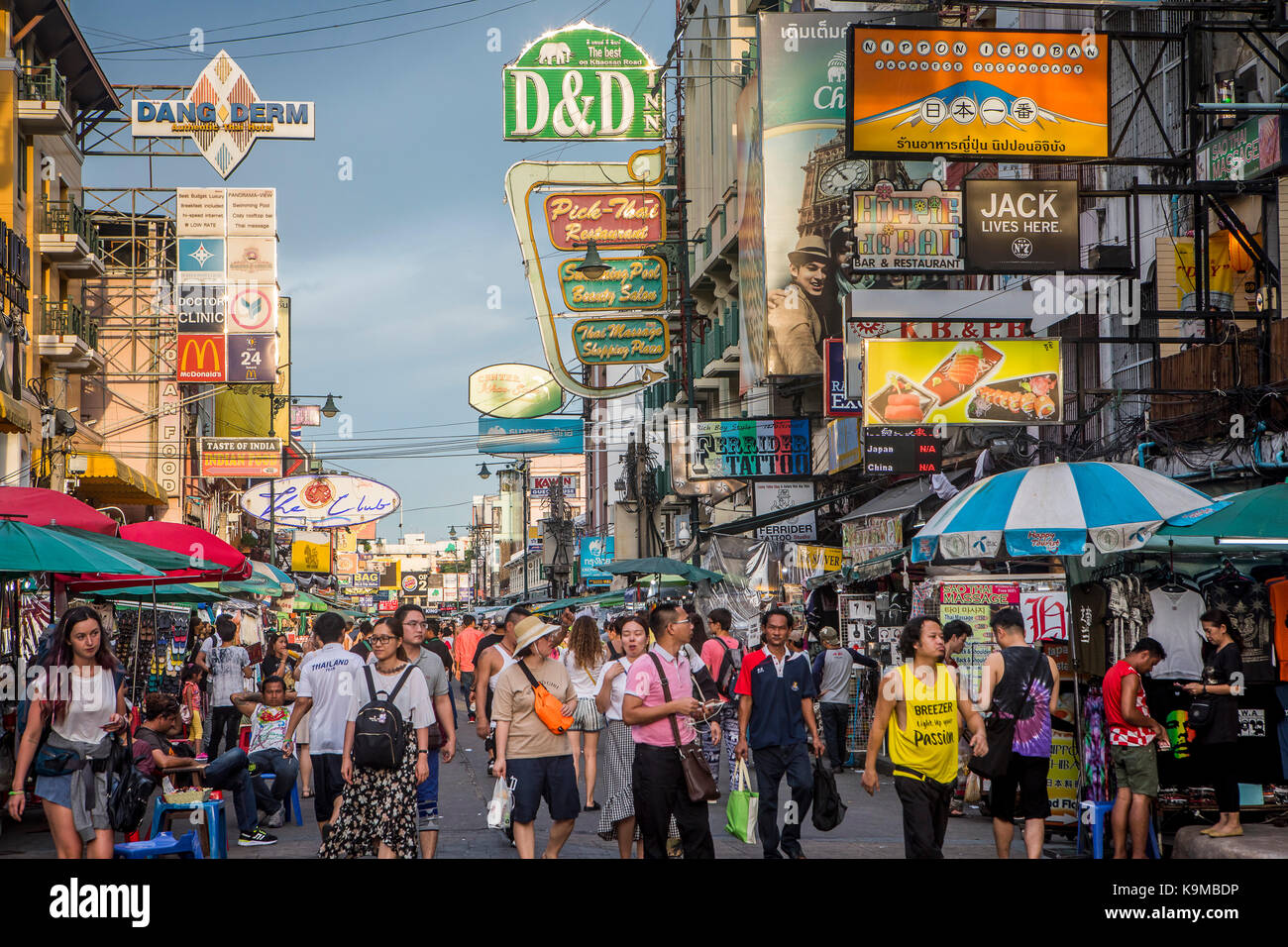 Khao San Road, Bangkok, Thailand Stock Photo - Alamy