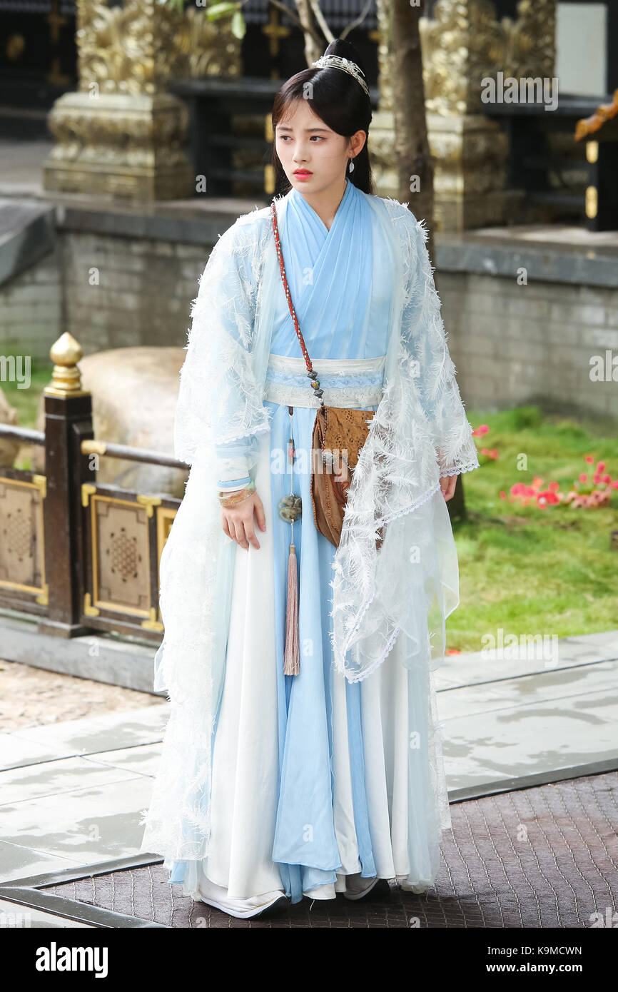 Chinese singer and actress Ju Jingyi of Chinese girl group SNH48 is ...