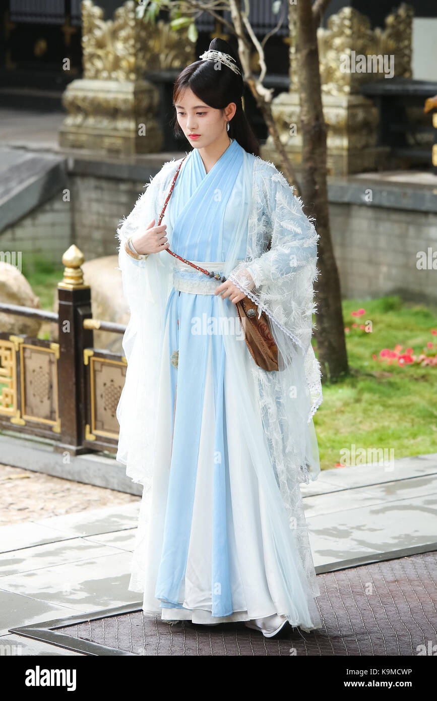 Chinese singer and actress Ju Jingyi of Chinese girl group SNH48 is ...