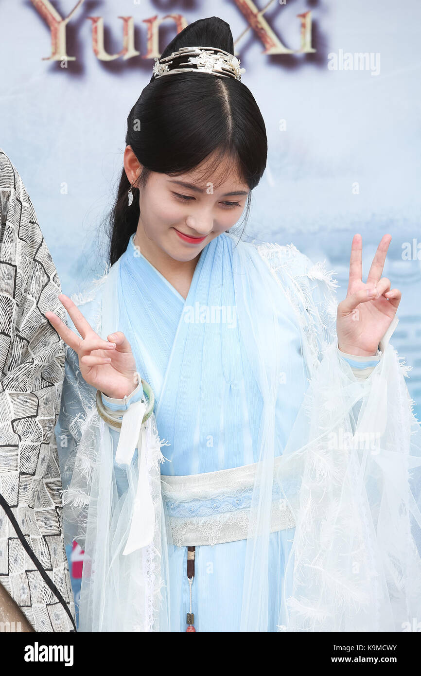 Chinese singer and actress Ju Jingyi of Chinese girl group SNH48 is ...