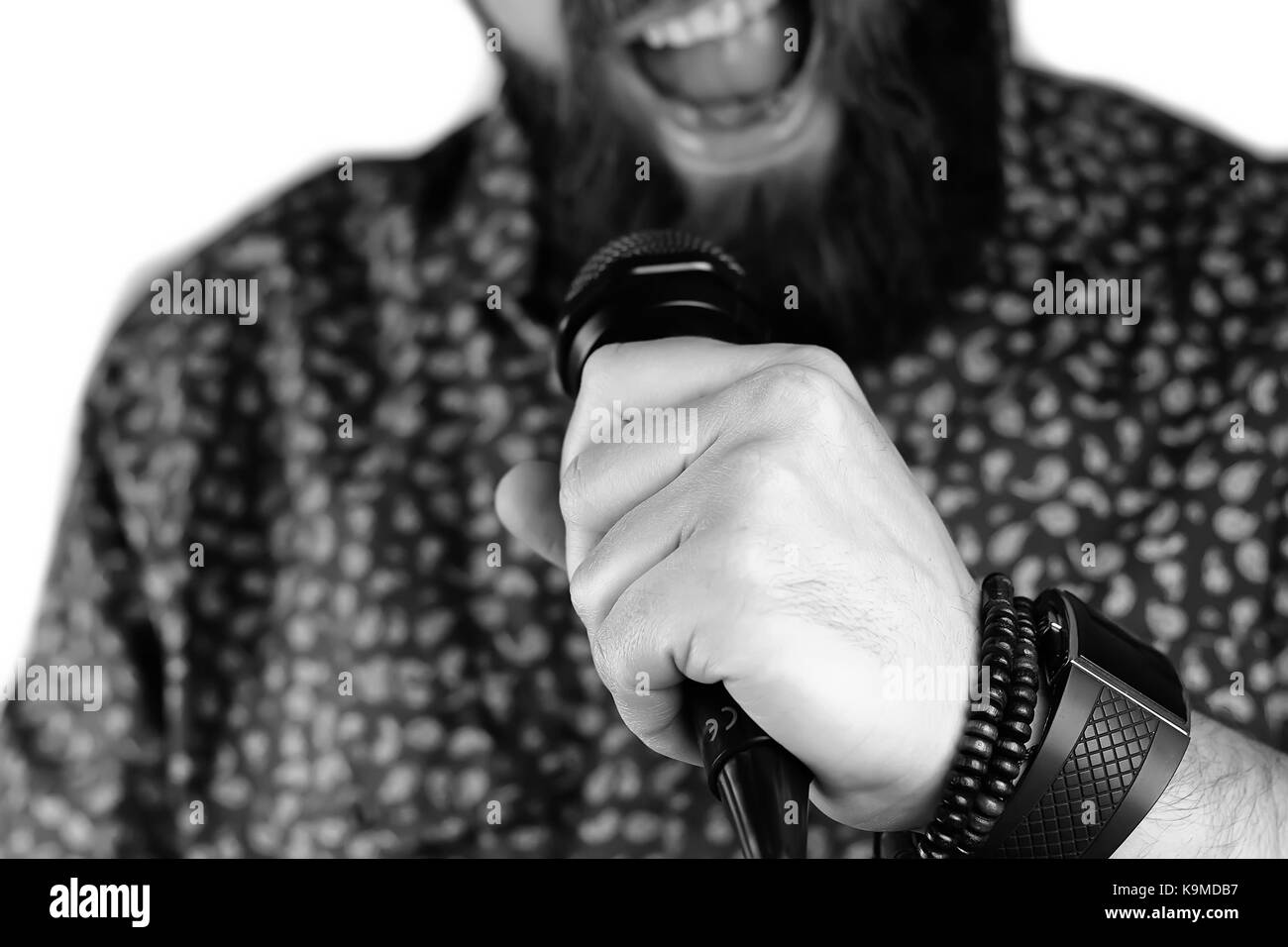 Teen reporter microphone hi-res stock photography and images - Alamy