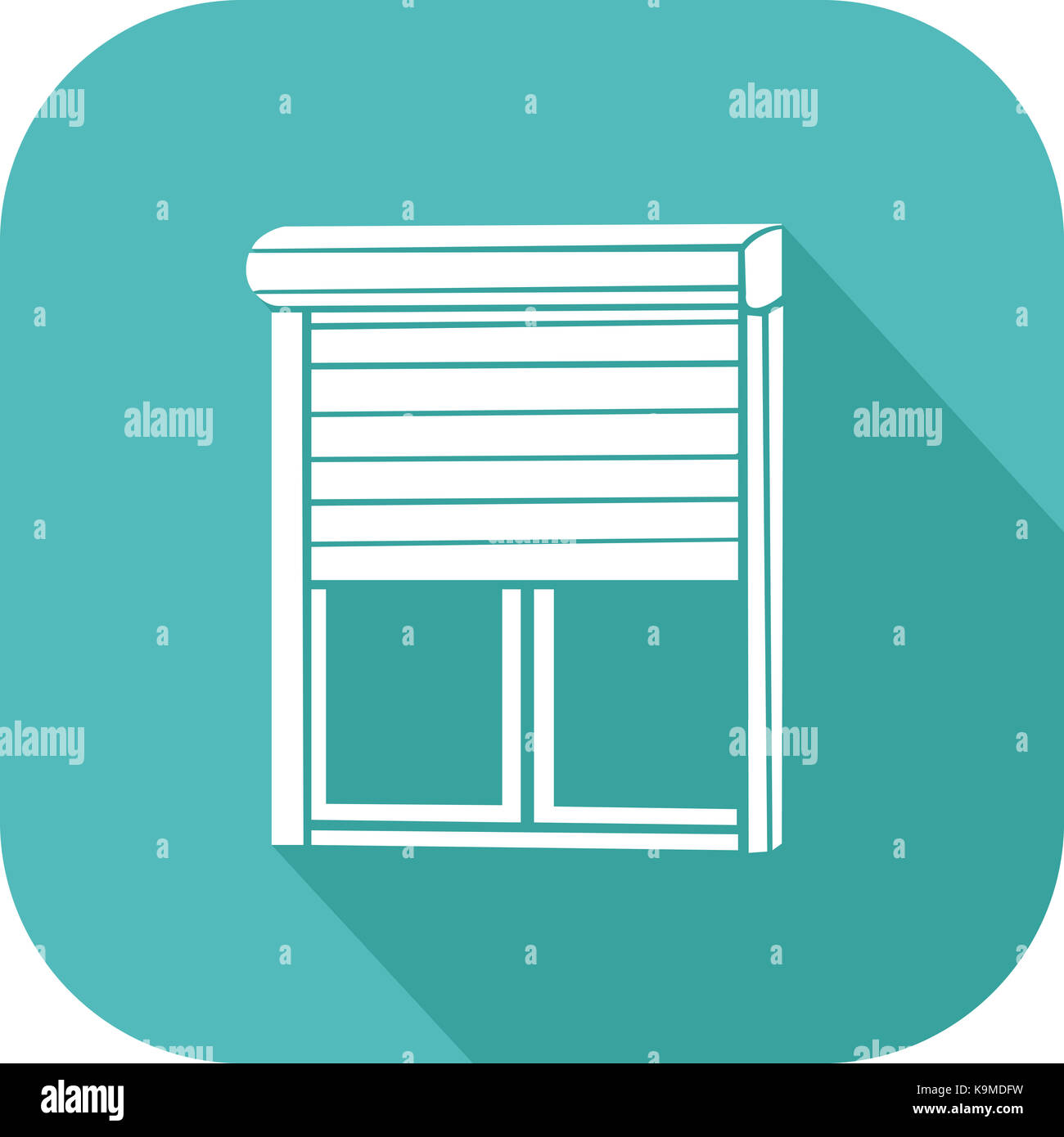 Flap icon on a house window Stock Photo - Alamy