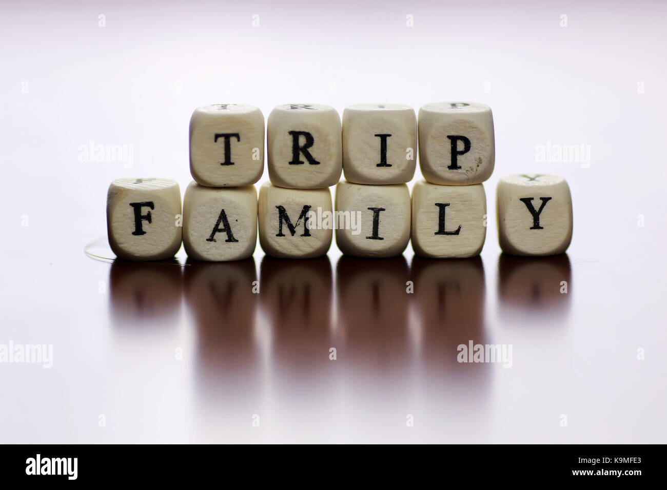 Family vacation block text hi-res stock photography and images - Alamy