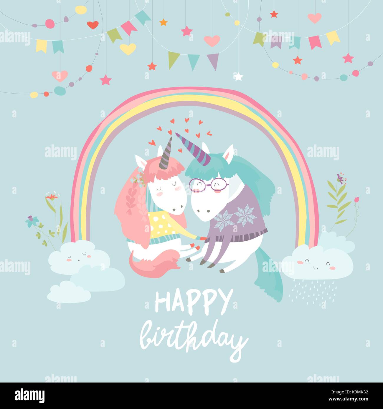 Happy birthday card Stock Vector Images - Alamy