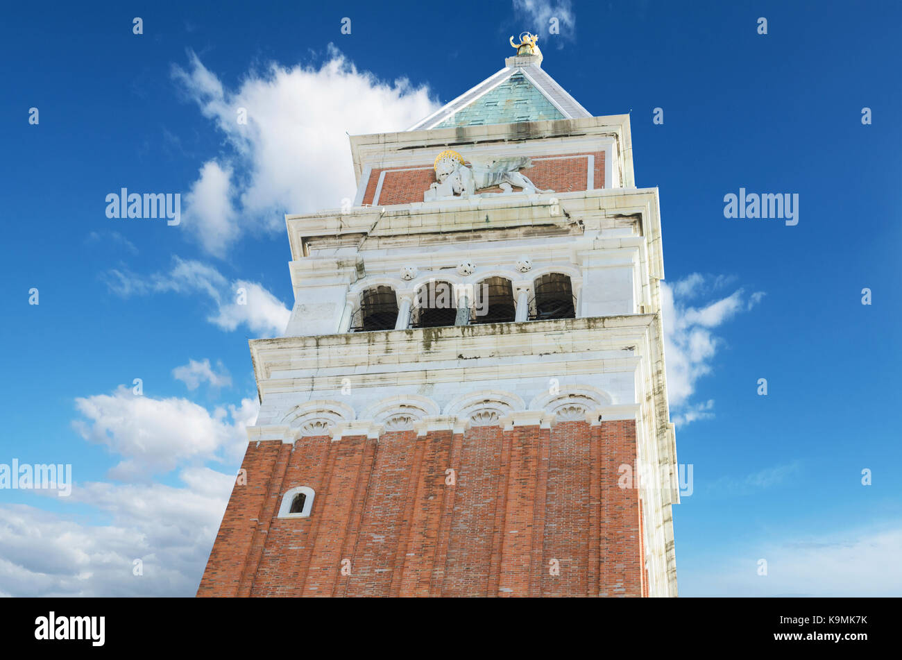 Venice famous landmark. St Mark's Campanile bell tower of St Mark's ...