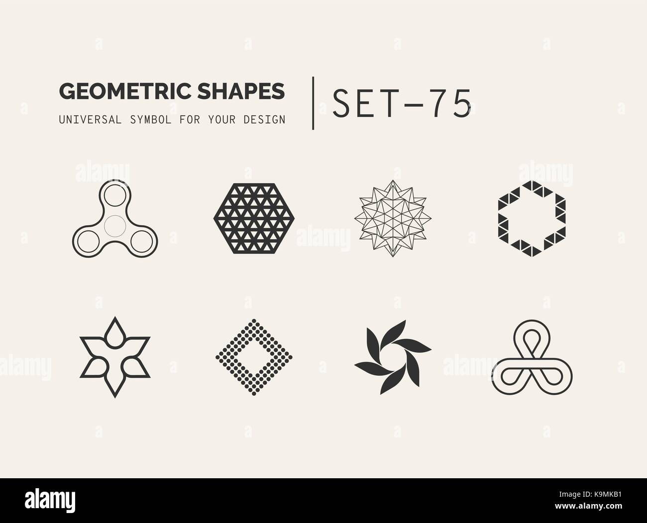 Universal shapes design hi-res stock photography and images - Alamy