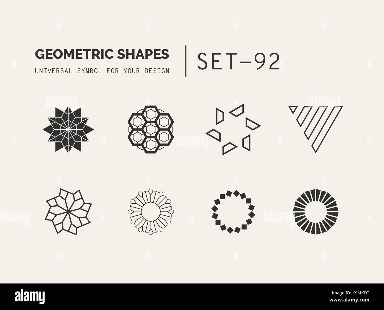 Universal shapes for your design Stock Vector Image & Art - Alamy