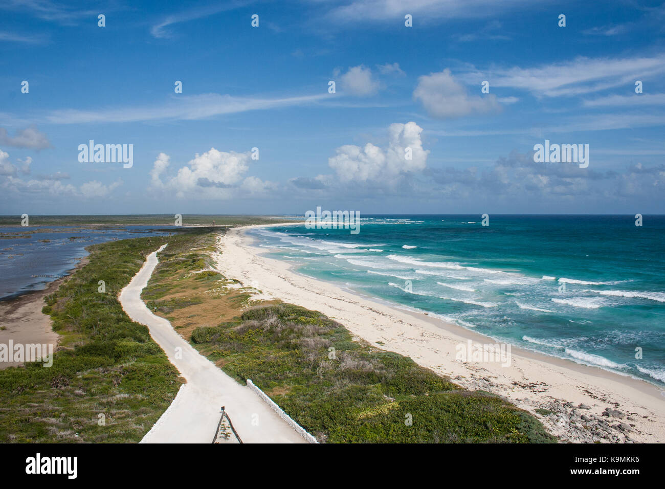 Views of the coast and jungle area from the Celarain lighthouse in the ...