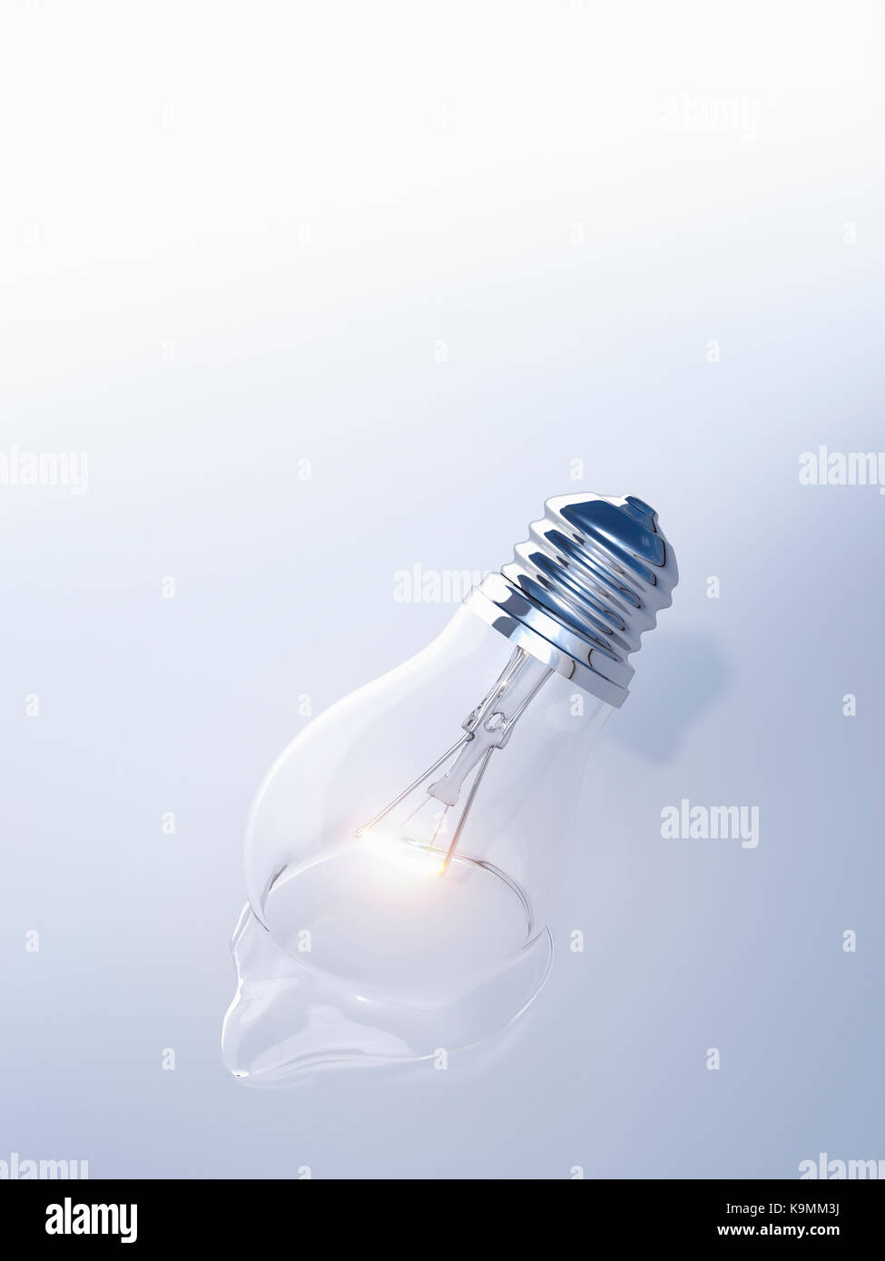 Melting light bulb Stock Photo - Alamy